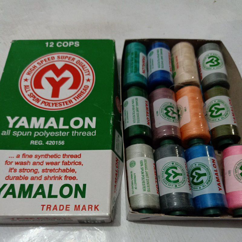 Jual benang jahit yamalon/putera 500 yard | Shopee Indonesia