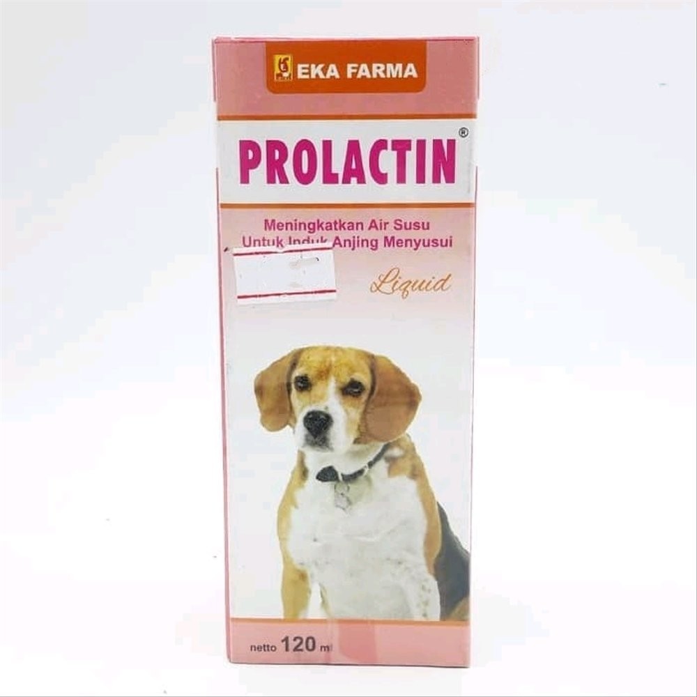 Jual PROLACTIN 120ml vitamin obat untuk induk anjing menambah air susu ...