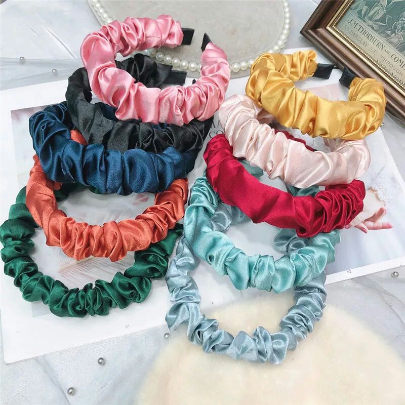 Jual Bando Satin Terbaru Gaya Korea | Bando Viral Ikat Rambut | Bando ...