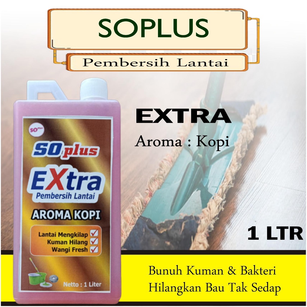 Jual (COD) Promo...!!! Pembersih Lantai/Super Pel Extra Soplus 1 Liter ...