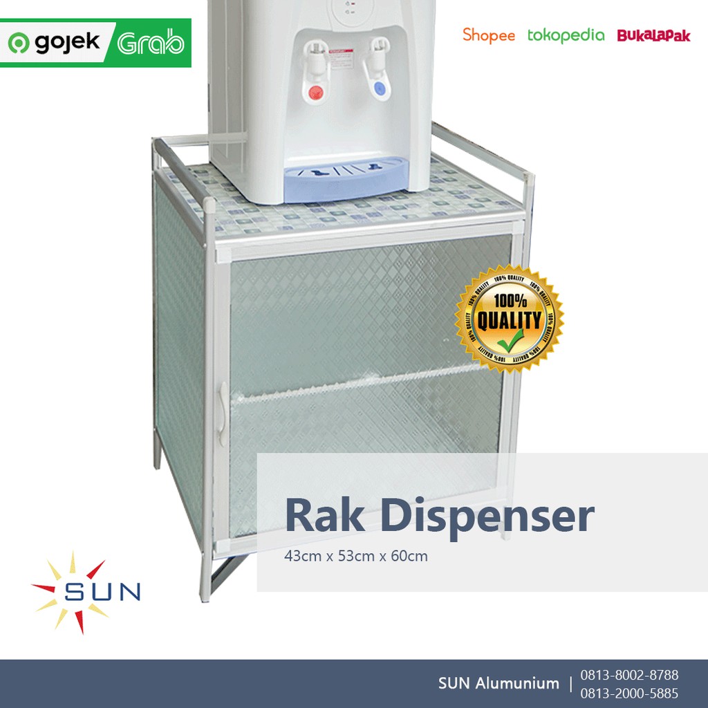 Meja Dispenser / Rak Dispenser Alumunium keramik | Shopee Indonesia