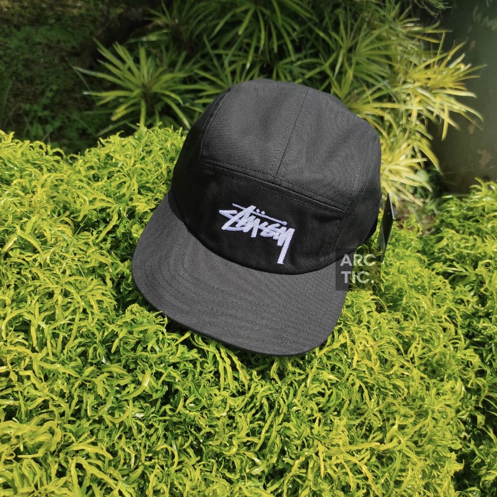 Jual STUSSY MEN'S 5 CAMP PANEL CAP HAT - BLACK | TOPI STUSSY | Shopee ...