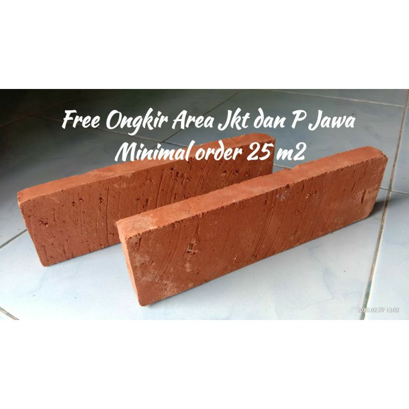 Bata tempel Expose Gurat Natural texture kasar/ Free Ongkir Area Jkt ...