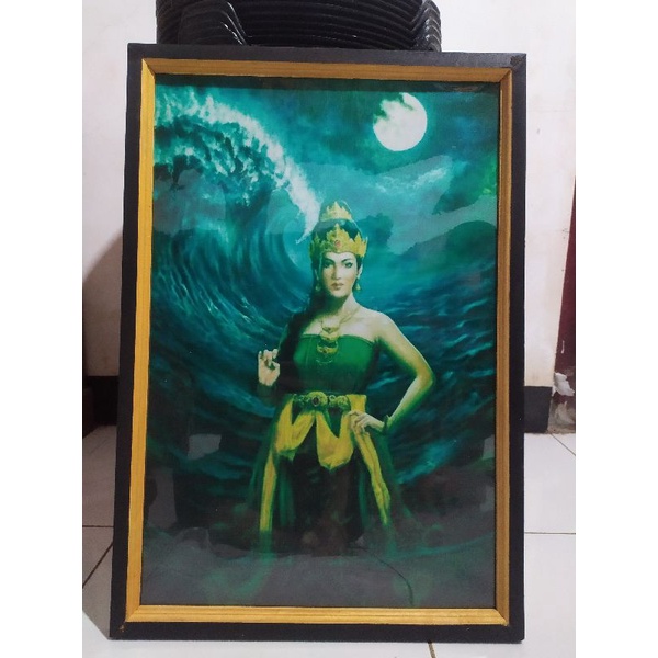 Jual lukisan cetak nyi roro kidul plus bingkai ukuran 65 x 45 cm ...