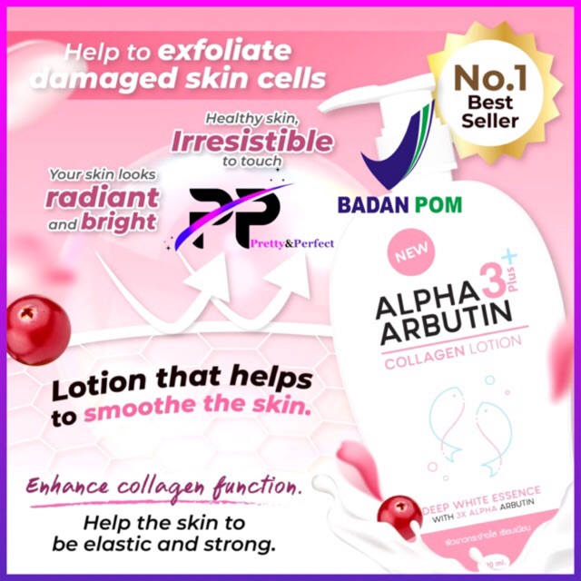 ALPHA ARBUTIN 3 PLUS COLLAGEN BPOM BODY LOTION / HAND BODY / WHITENING ... ALPHA ARBUTIN 3 PLUS COLLAGEN BPOM BODY LOTION / HAND BODY / WHITENING ...