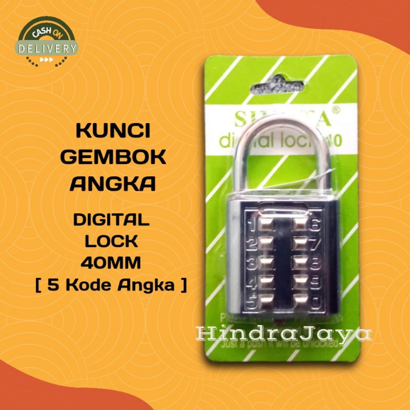 Jual Kunci Gembok Angka / Pin Angka 40mm Indonesia|Shopee Indonesia