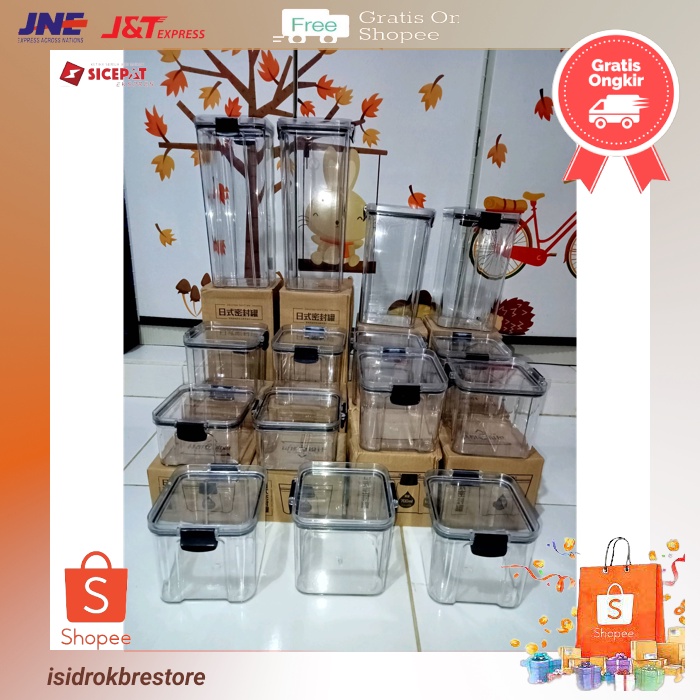 Jual Toples Kecil Lebaran Kotak Unik Minimalis Plastik Set Kedap Udara ...