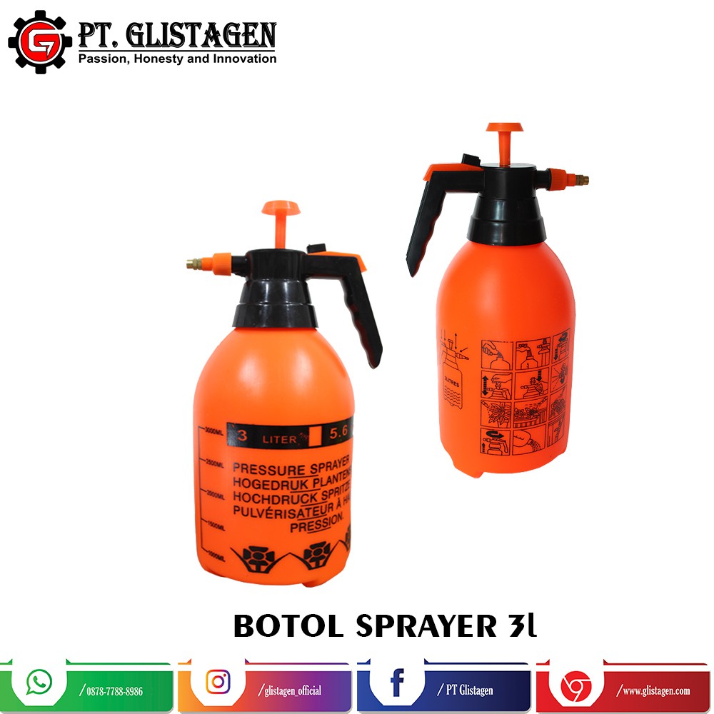 Jual PROMO !! Botol Spray 3 Liter / Pompa Kocok 3 Liter / Pressure ...