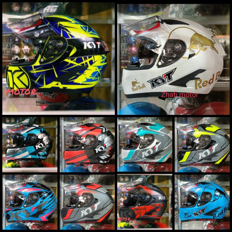 Jual helm kyt falcon FR doble visor original kyt termurah(BISA COD ...
