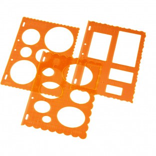 Jual FISKARS 3 SHAPES TEMPLATES (SET) | Shopee Indonesia