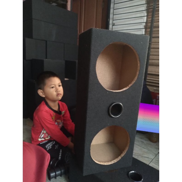 Jual BOX SPEAKER 8 INCH JENIS DOUBLE | Shopee Indonesia