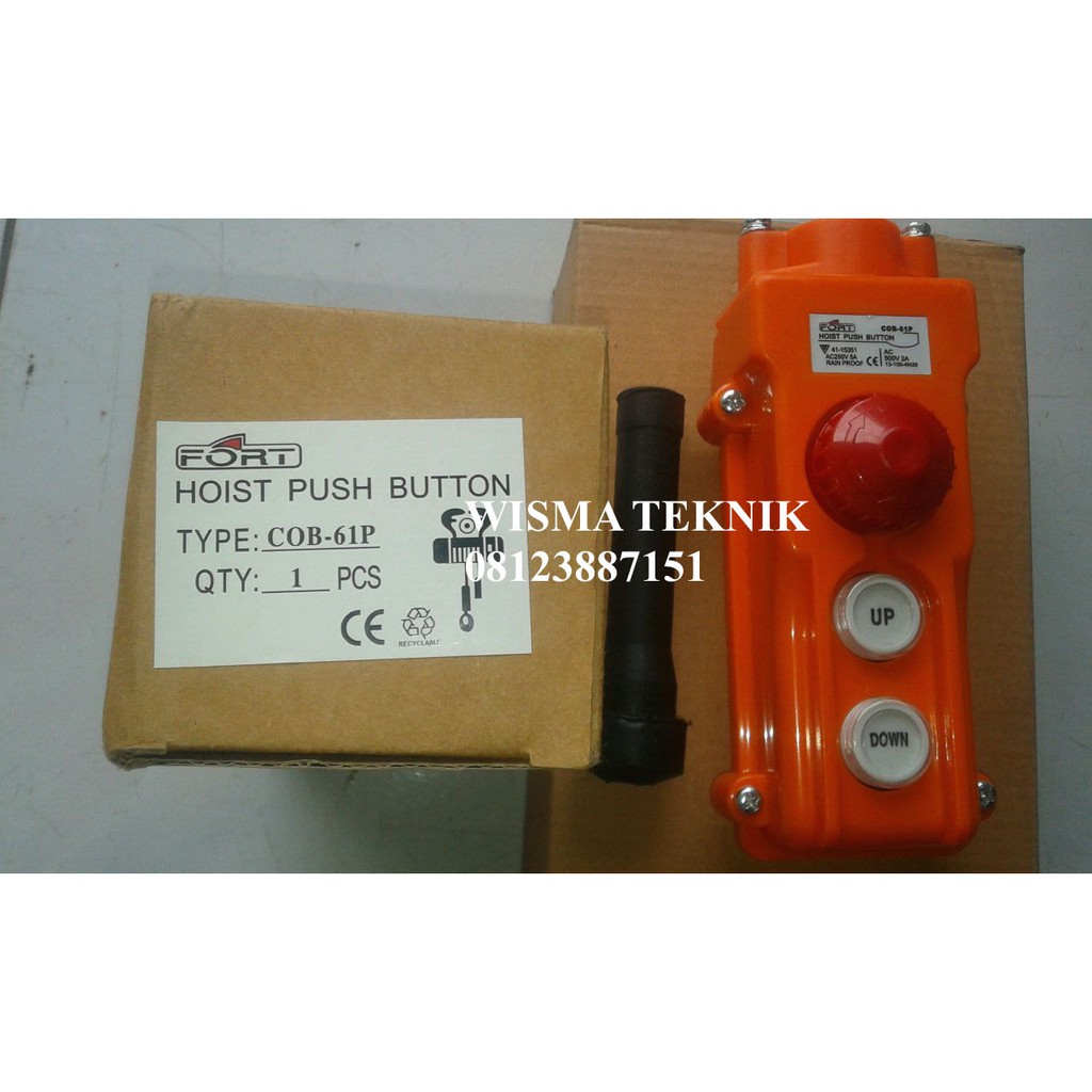 Jual Hoist Push Button COB-61P With Emergency Stop FORT | Shopee Indonesia