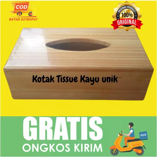 Jual kotak tisu kayu murah minimalis multifungsi / kotak tisu / tempat ...