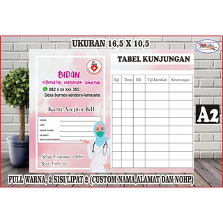 Jual Kartu Akseptor KB - Kartu KB - Kartu KB lipat 2 - Kartu KB Bidan ...