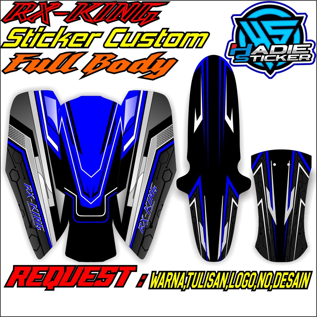 Jual Sticker RXKING FULL BODY Custom grafis airbrush DECAL | Shopee ...