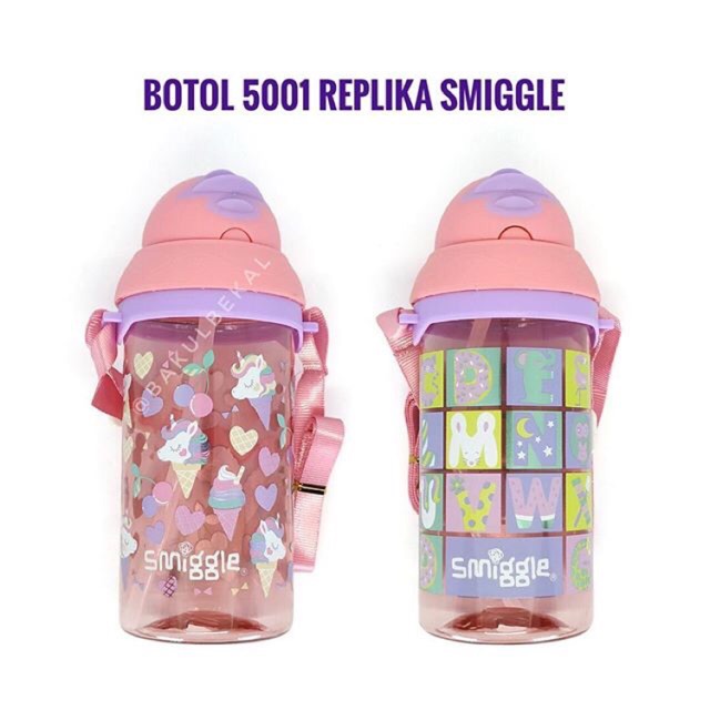 Botol Minum Anak B5001 Motif smiggle smigle smigel BPA Free Water ...