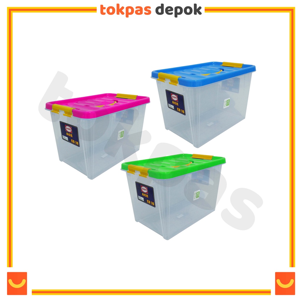 Jual Container Box Ace / Kotak Jinjing CB 16 Liter SIP 132 Shinpo SP ...
