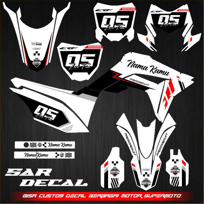 Jual DECAL CRF 150L FULL BODY - DECAL SUPERMOTO MOTO CROSS - DECAL CRF ...