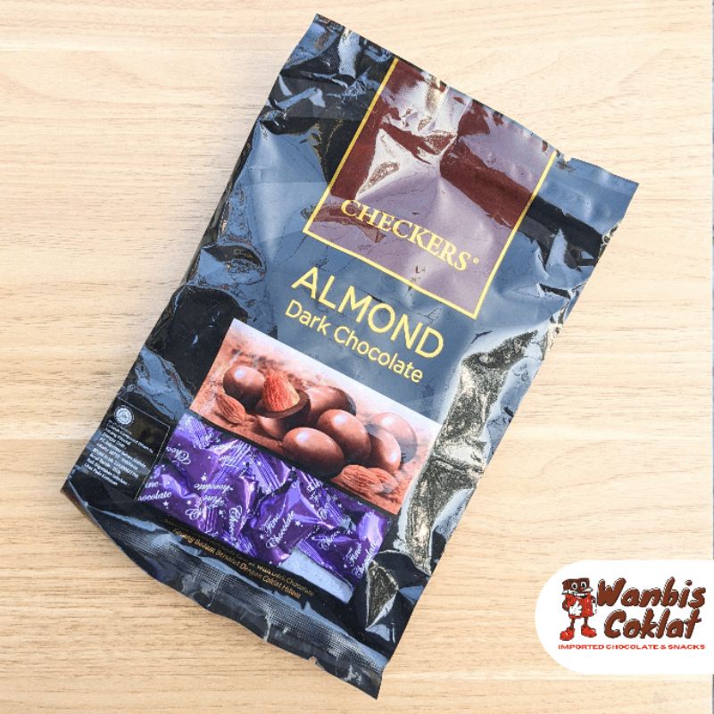 Jual CHECKERS ALMOND MILK CHOCOLATE IMPORT MALAYSIA 150gr HALAL ...