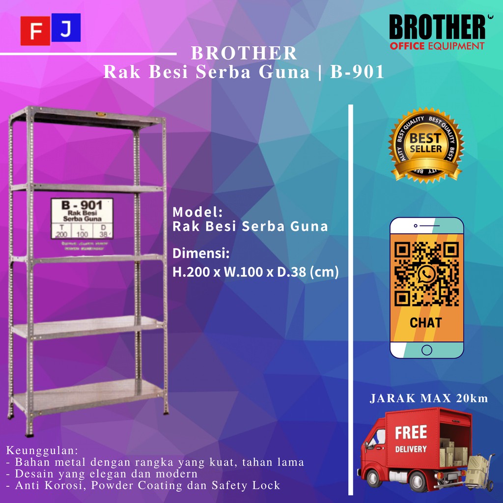 Jual BROTHER Rak Besi Serba Guna B901 | Shopee Indonesia