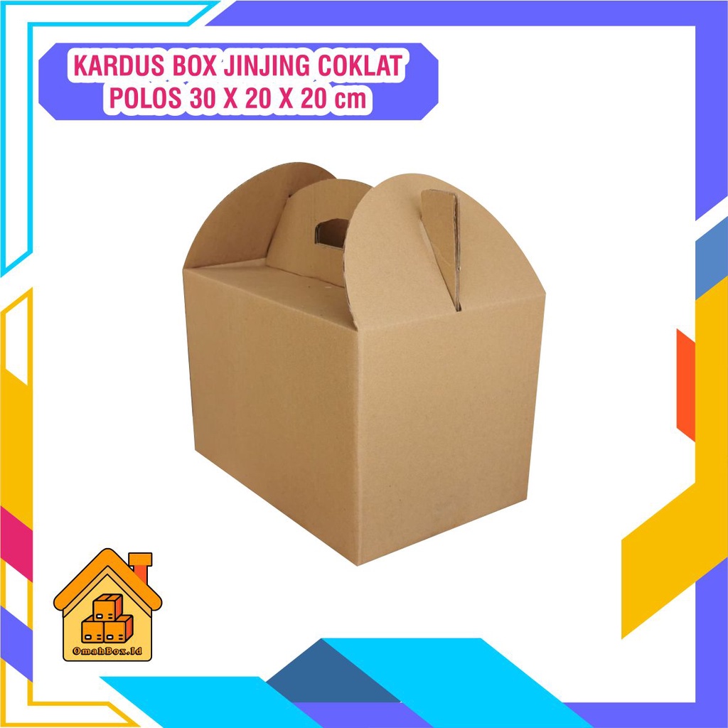 Jual Kardus Box Jinjing polos 30x20x20 cm | Kardus takeaway | jinjing ...
