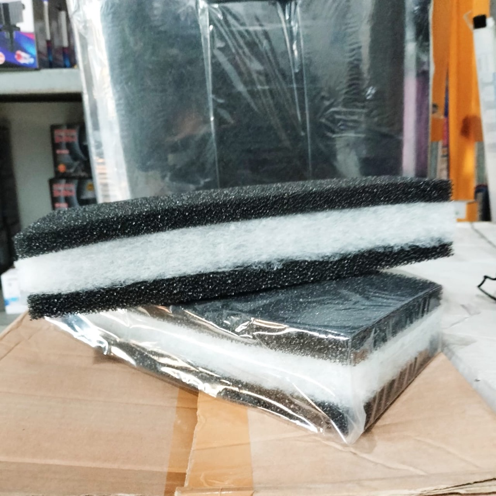 Jual Biofoam 3 Lapis / Biofoam Dan Dakron 30x11x6cm / Media Filter ...