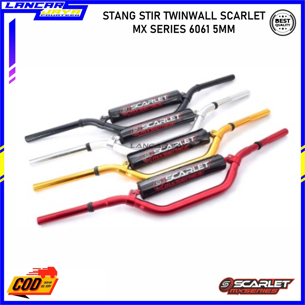 Jual STANG STIR TWINWALL SCARLET MX SERIES 6061 5MM ORIGINAL | Shopee ...