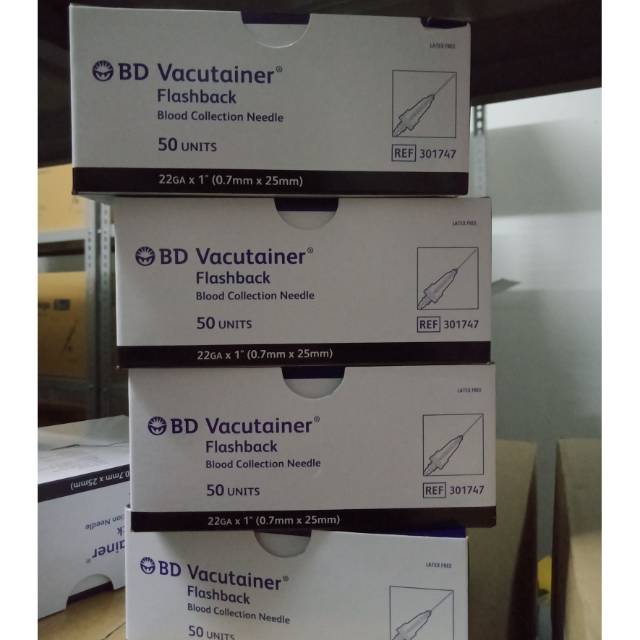Jual NEEDLE FLASHBACK 22G / NEEDLE / BD VACUTAINER FLASHBACK / FLASH ...