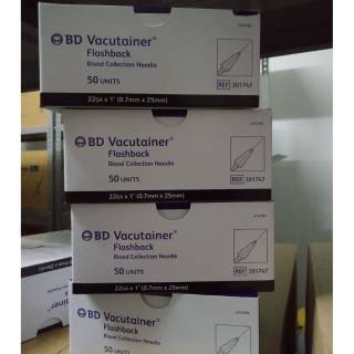 Jual NEEDLE FLASHBACK 22G / NEEDLE / BD VACUTAINER FLASHBACK / FLASH ...