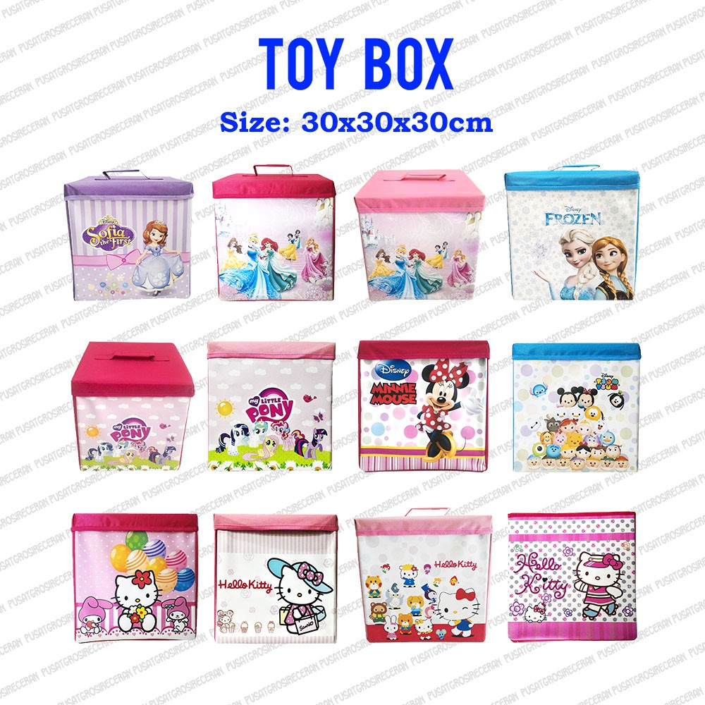 Jual Toy Box Karakter Tripleks Foldable Storage Kotak Mainan Boneka ...