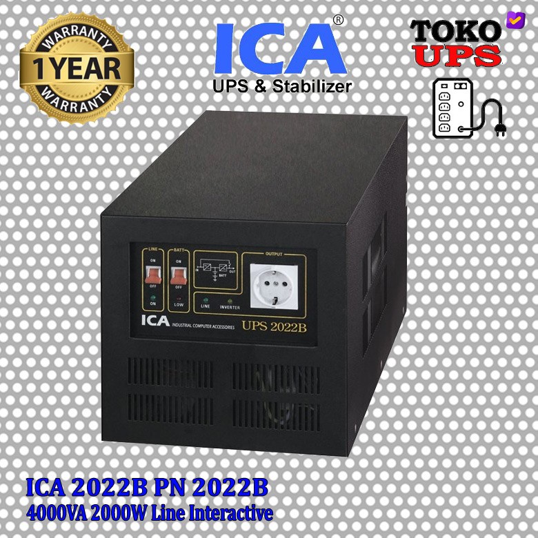 Jual UPS ICA PN 2022B ICA 2022B 4000VA 2000 Watt | Shopee Indonesia