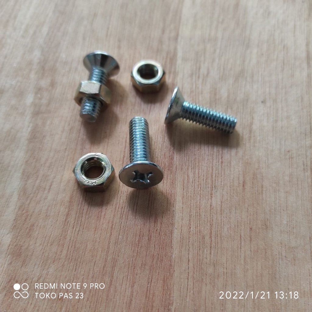 Jual Baut Mur JF M6x20 M6 x 20 Indonesia|Shopee Indonesia