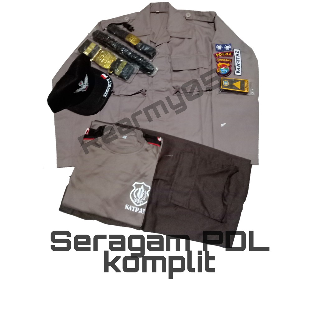 Jual SERAGAM SECURITY/SERAGAM SATPAM/PDL BARU COKLAT/PDL 2021/SERAGAM PDL TERBARU/SERAGAM DINAS ...