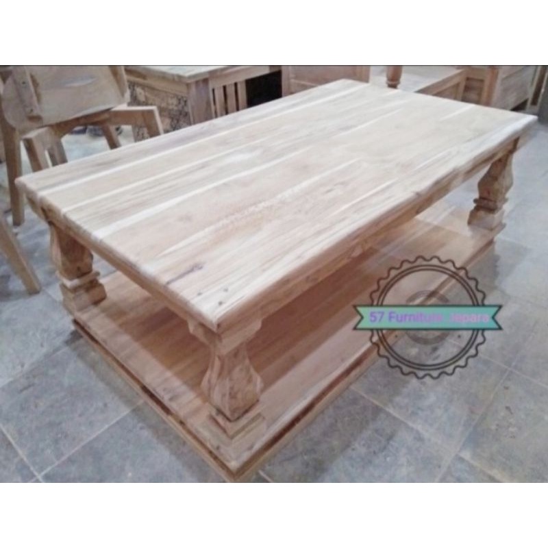Jual Meja Tamu Jati Lesehan - Meja Kopi Jati - Mentahan | Shopee Indonesia