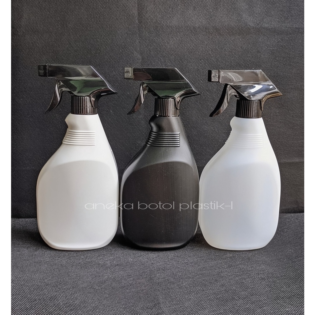 Jual Botol Spray 500ml / Botol Spray 500 Ml Trigger Hdpe Kispray Hitam / Botol Isi Ulang ...