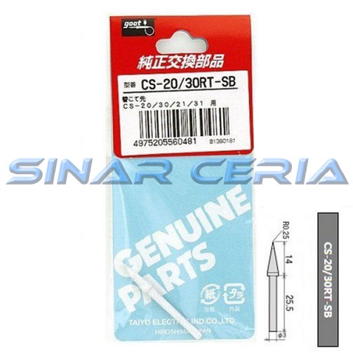 Jual Mata Solder Goot CS-20/30RT-SB MAde in China China Parts Ujung Solder LAncip Tajam Patri ...