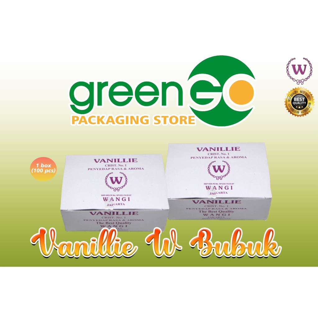 Jual VANILLIE W CRIST NO 1 ISI 100PCS 1 BOX BUBUK VANILLI VANILI POWDER ...