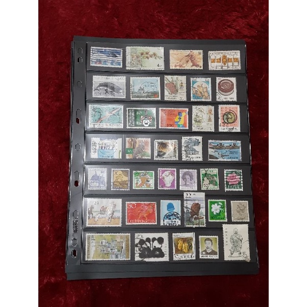 Jual 37pcs Perangko kuno vintage old stamp filateli journal scrapbook ...