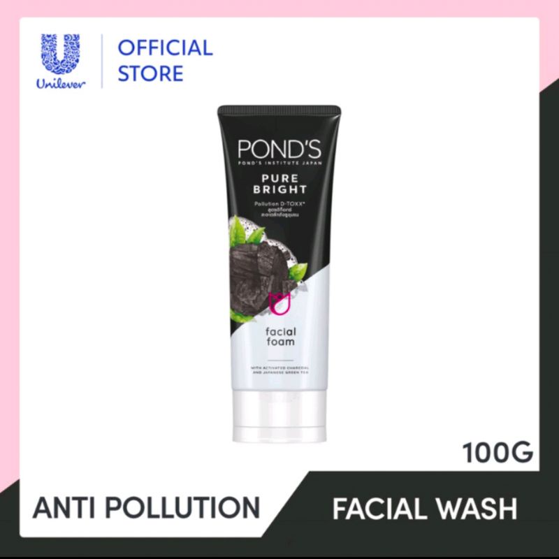Jual FACIAL FOAM PONDS PURE BRIGHT 100gr | Shopee Indonesia