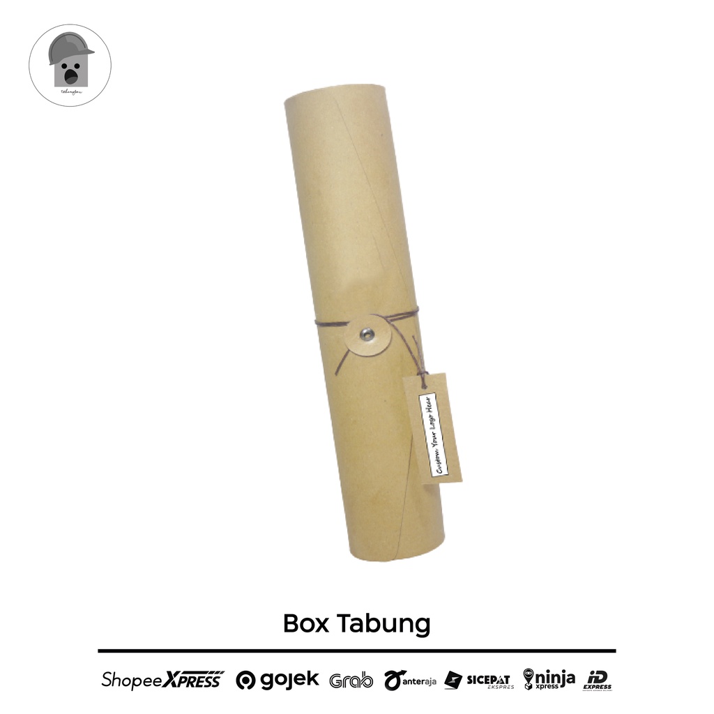 Jual box tabung bulat classic packaging baju hijab clothing baju kaos ...