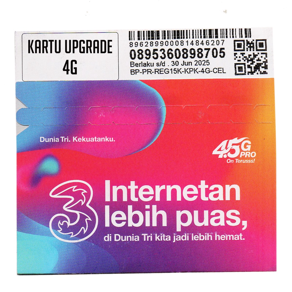 Jual Kartu TRI Zero/ Perdana Kosong / Upgrade 4G (Nasional) | Shopee Indonesia
