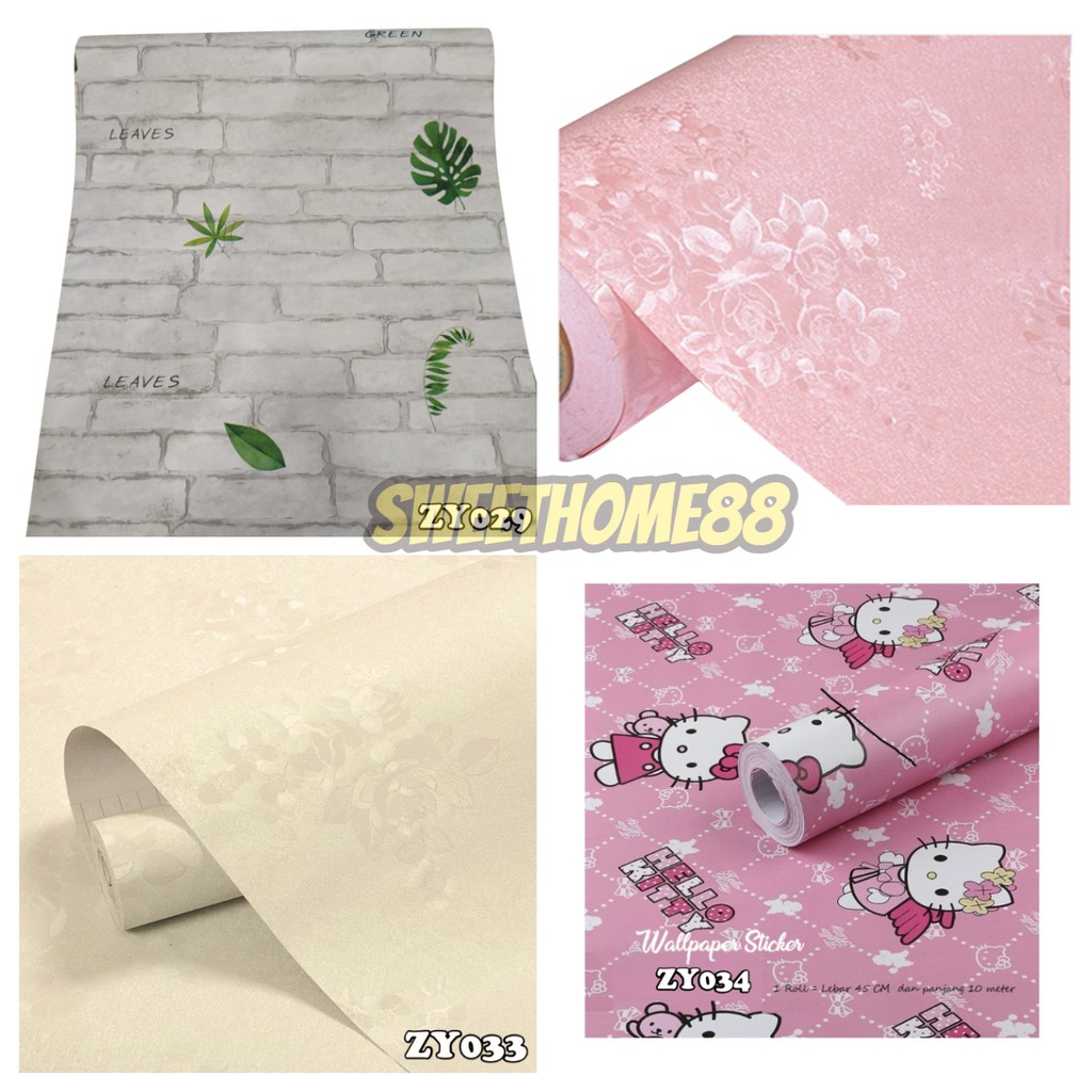 Jual Wallpaper Dinding Sticker 45Cm X 10 Meter Wallpaper Dinding ...