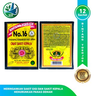 Jual Bintang Toedjoe - Puyer Bintang 7 No 16 - Obat Sakit Kepala Isi 12 ...