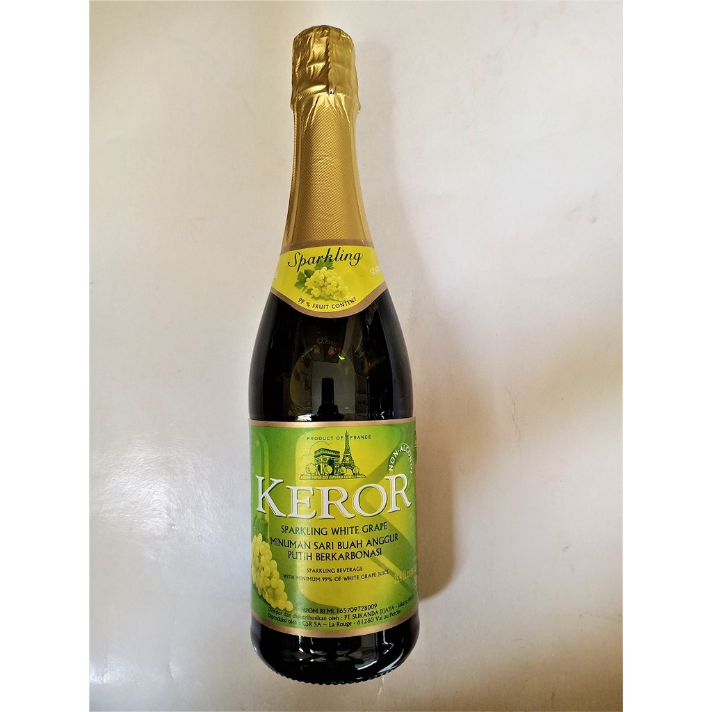Keror Sparkling White Grape Juice Minuman Soda Jus Anggur Putih 750 ml ...