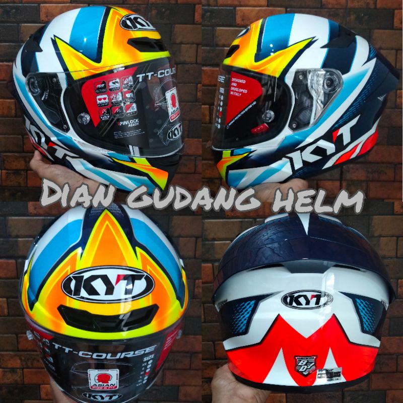 Jual KYT TTcourse original MotoGP series Aleix espargaro Tati Dalaporta Jaume masia Arbolino KYT ...