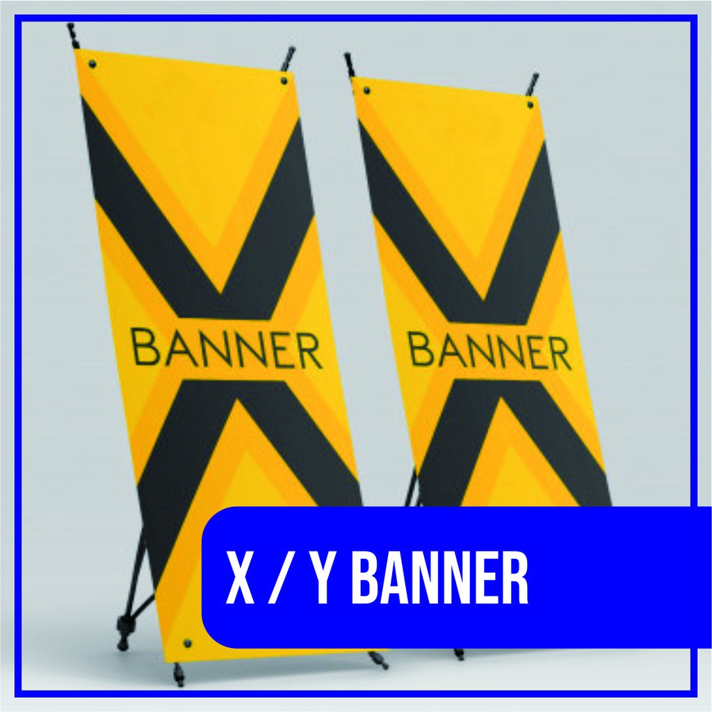 Jual X BANNER | Y BANNER | RANGKA + CETAK + LAMINASI | Shopee Indonesia