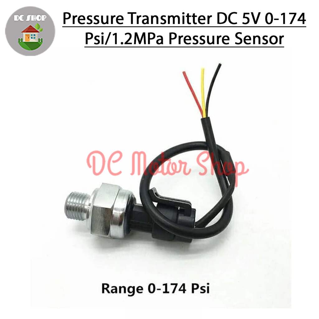 Jual Pressure Transmitter DC 5V 0-174 Psi/1.2MPa Pressure Sensor ...