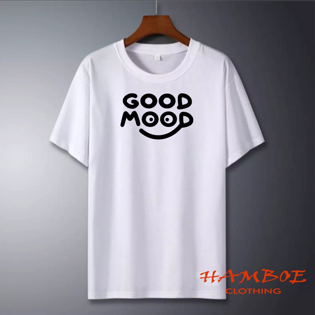 Jual T-SHIRT Pria GOOD MOOD Logo Hitam / Fashion pria & Wanita / Kaos ...