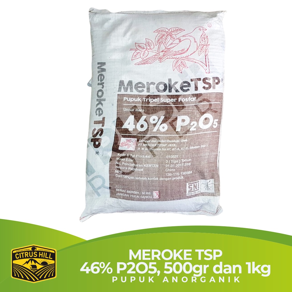 Jual PUPUK MEROKE TSP 46% P2O5 KEMASAN REPACK 500gr DAN 1kg | Shopee ...