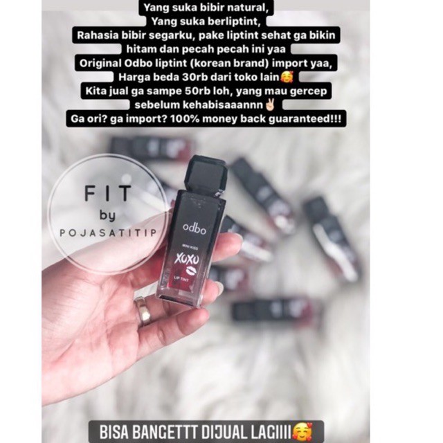 Jual ODBO XOXO KOREAN LIPTINT ORIGINAL 100% IMPORT BY POJASATITIP | Shopee Indonesia